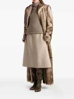 Khaite A-line Skirt - Neutrals