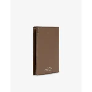 Smythson Grained Leather Passport Cover - Fawn