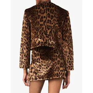 Maje Leopard-print Faux-fur Jacket