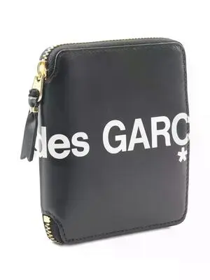 Comme Des Garçons Logo-print Leather Wallet - Black