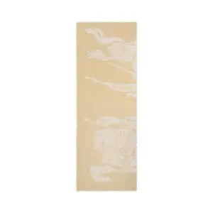 Burberry Large Ekd Lw Scarf 'sand - Tan