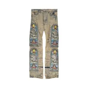 WHO DECIDES WAR BY EV BRAVADO Unfurled Denim Pants
