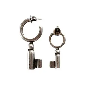 ANN DEMEULEMEESTER Foka Key Earrings - Silver