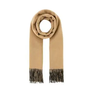 Burberry Embroidered Knight Solid Scarf 'camel/black