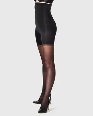 Spanx High-waisted Shaping Sheers - Black