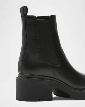 La Canadienne Axton Leather Chelsea Booties - Black