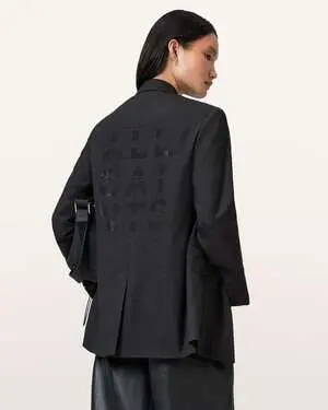 ALLSAINTS Essie Single Breasted Blazer - Grey