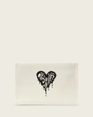 ALLSAINTS Izzy Heart Clutch
