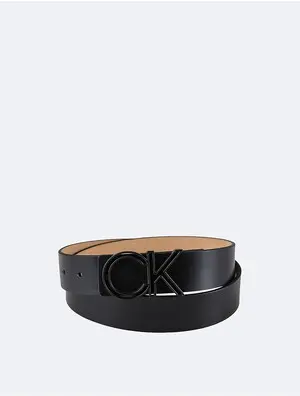 Calvin Klein Monogram Buckle Belt - Black
