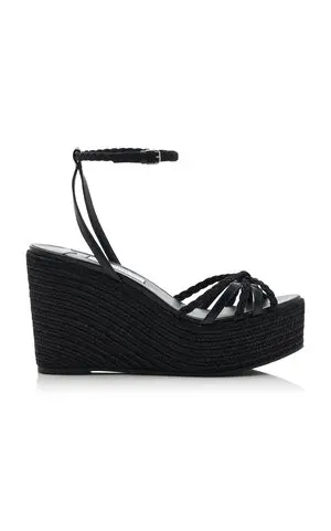 JIMMY CHOO Dree Platform Wedge Sandals - Black