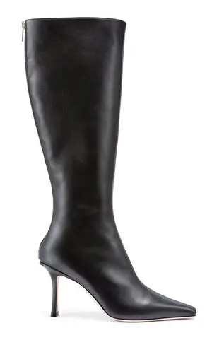 JIMMY CHOO Agathe Leather Knee High Boots