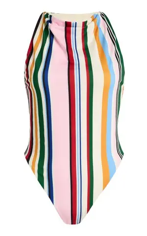CALA DE LA CRUZ Audrey Bateau-neck One-piece Swimsuit