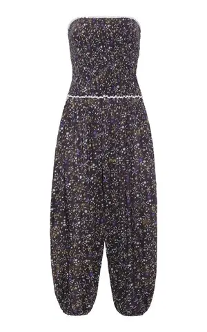 SIEDRES Anais Cotton-blend Jumpsuit - Multi