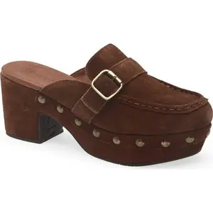 Chocolat Blu Mid Heel Mules Clogs For Women