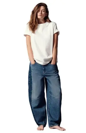 NEXT Two-tone Barrel Leg Jeans
