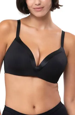 UNDEROUTFIT The Satin Grace Bra - Black