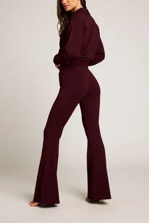 NEGATIVE UNDERWEAR Club Flare Pants - Garnet