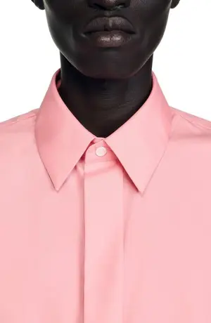 Sandro Plain Shirt - Baby Pink
