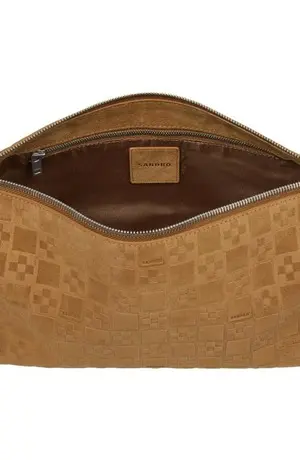Sandro Square Cross Embossed Shoulder Bag