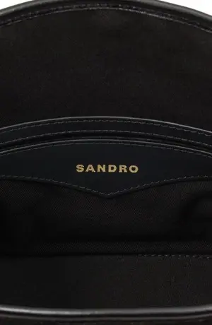 Sandro Tangoso Mini Bucket Bag - Black