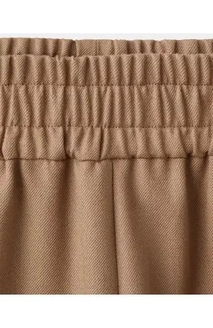 Mango Selection Elastic Waist Wool Trousers