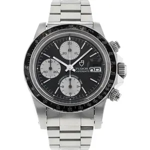 WATCHFINDER & CO. Oysterdate Chronograph Automatic Bracelet Watch - Black