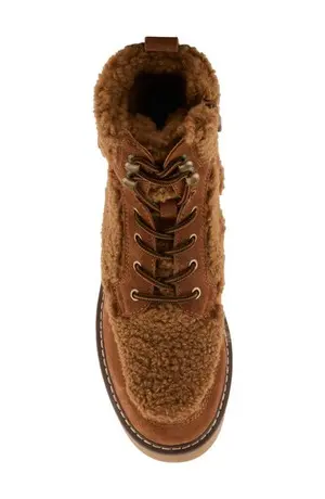 SPRING STEP SHOES Namiko High-pile Fleece Boots - Camel Multi Suede