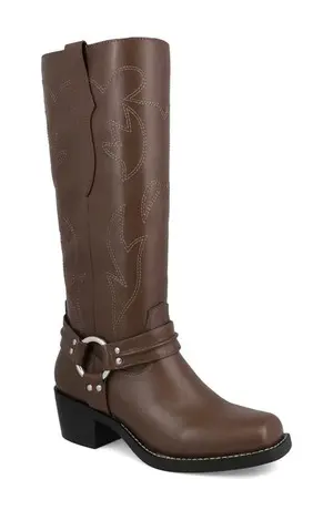 Mia Diego Harness Boots - Brown