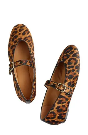 Madewell Remy Leopard Mary Jane Flat