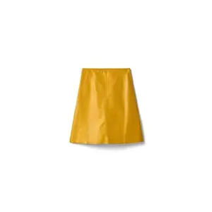 Yellow Leather Skirts