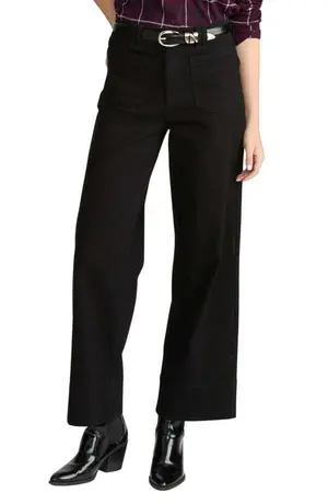 Universal Standard Claudia Wide Leg Jeans - Jet Black