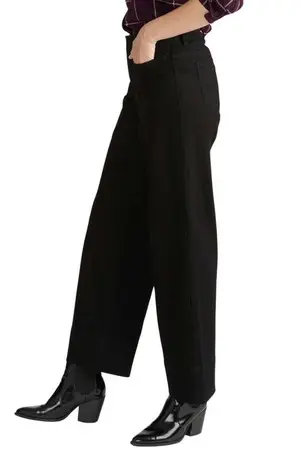Universal Standard Claudia Wide Leg Jeans - Jet Black