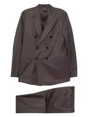 Zegna Wool Suit - Brown