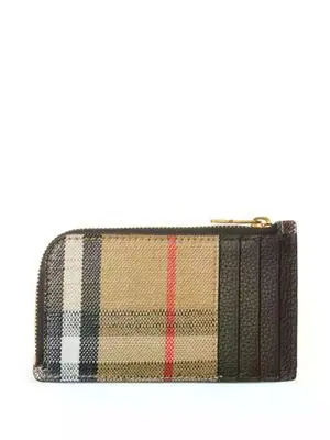 Burberry Highlands Zip Card Case - Neutrals