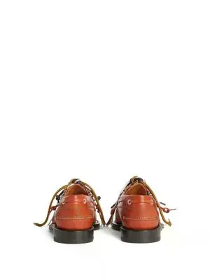 Dsquared2 Leather Boat Shoes - Brown