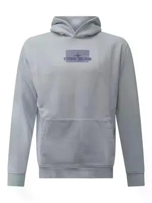 Stone Island Grid-print Hoodie