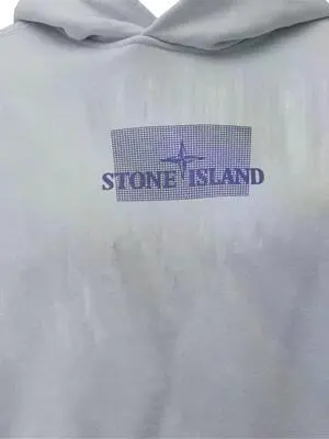 Stone Island Grid-print Hoodie