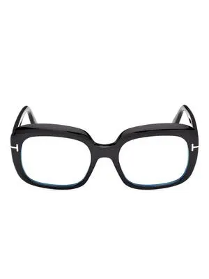 TOM FORD Geometric Frame Eyeglasses - Black