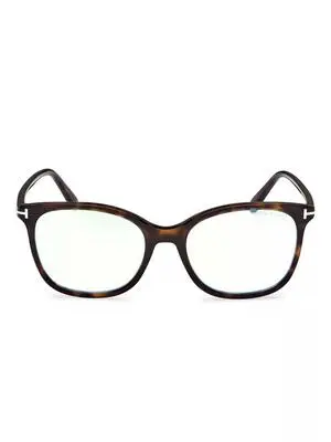 TOM FORD Hinge-detail Square-frame Glasses - Brown