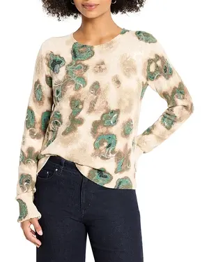 NIC+ZOE Camo Shine Pullover Sweater