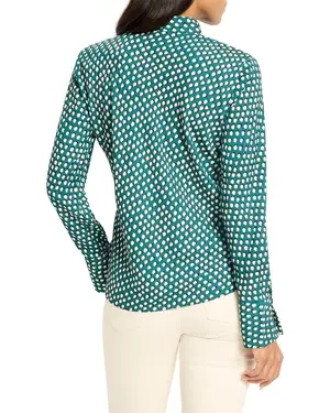 NIC+ZOE Shadow Dot Top - Green Multi