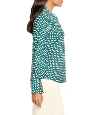NIC+ZOE Shadow Dot Top - Green Multi