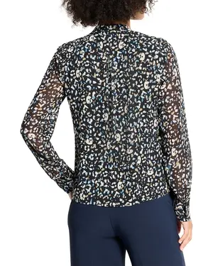 NIC+ZOE Femme Cheetah Tucked Top