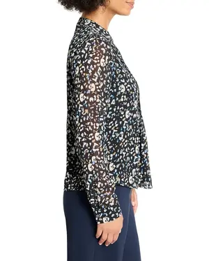 NIC+ZOE Femme Cheetah Tucked Top