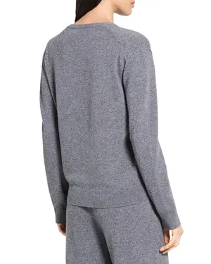 Theory Button Neck Cashmere Sweater
