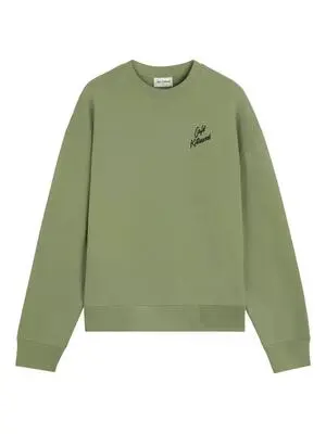 CAFÉ KITSUNÉ Embroidered-logo Sweatshirt