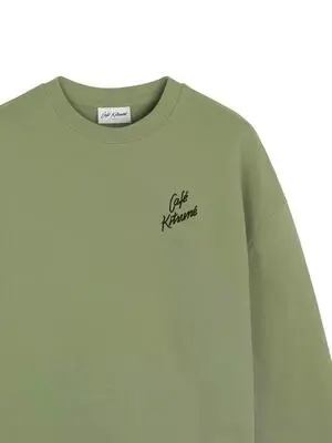CAFÉ KITSUNÉ Embroidered-logo Sweatshirt