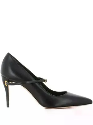 Jennifer Chamandi 85mm Lorenzo Strap Pointed Pumps