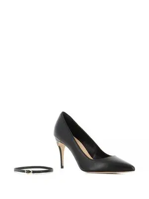 Jennifer Chamandi 85mm Lorenzo Strap Pointed Pumps