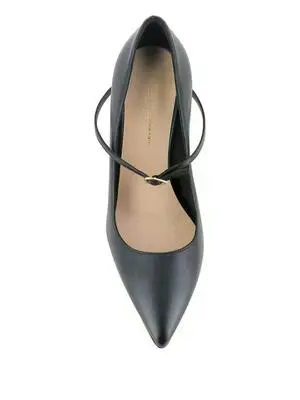 Jennifer Chamandi 85mm Lorenzo Strap Pointed Pumps